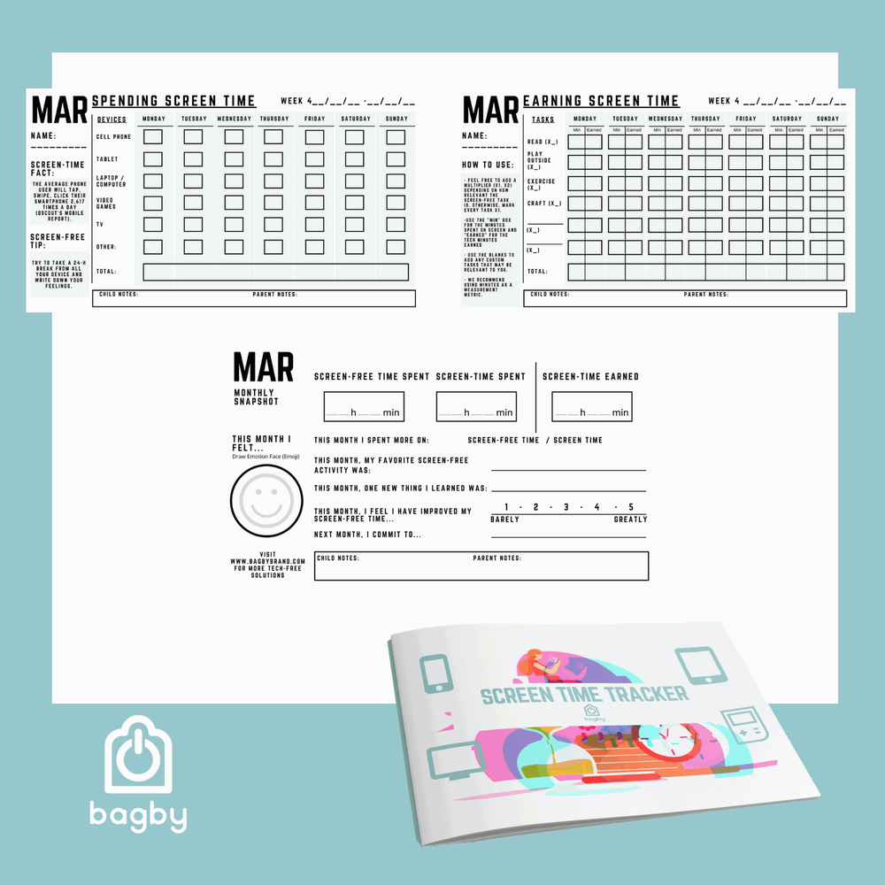 Printable Screen Time Tracker for Families